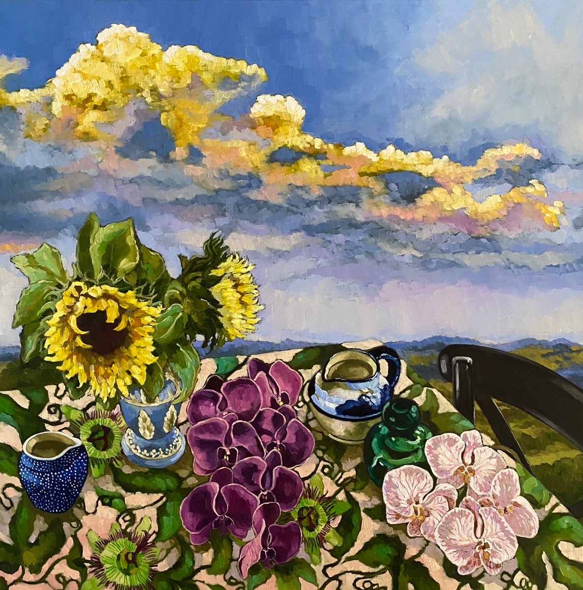 Michelle Fogarty - Sunflowers on the Terrace – The Toowoomba Gallery